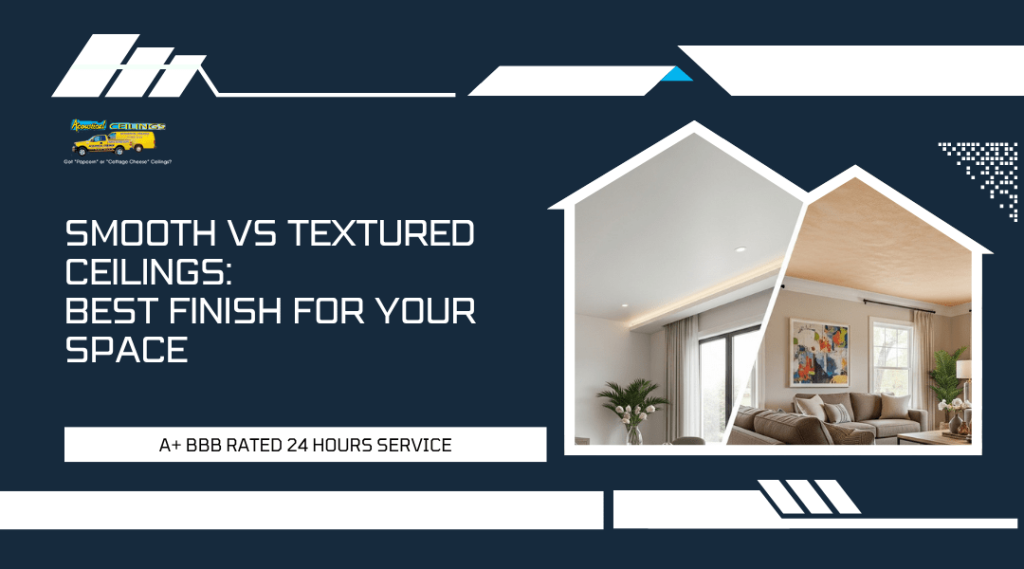Smooth vs Textured Ceilings: Best Finish for Your Space - Acoustical Ceilings Inc.